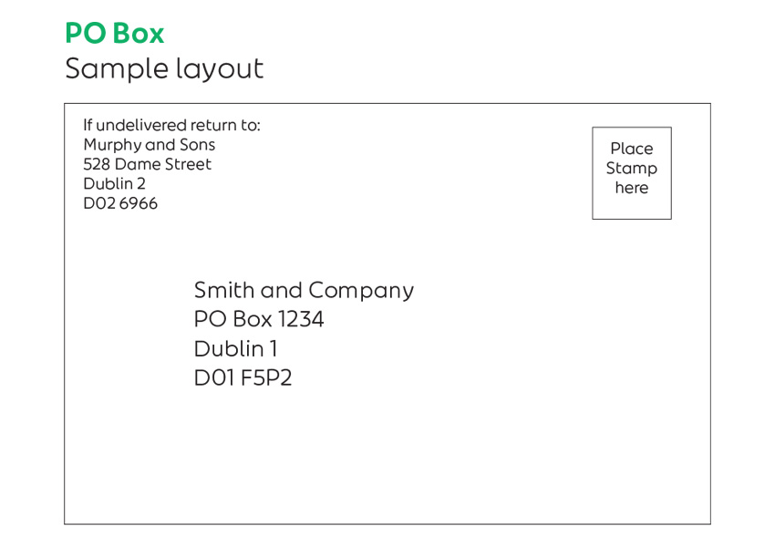 Addressing A Po Box Samples